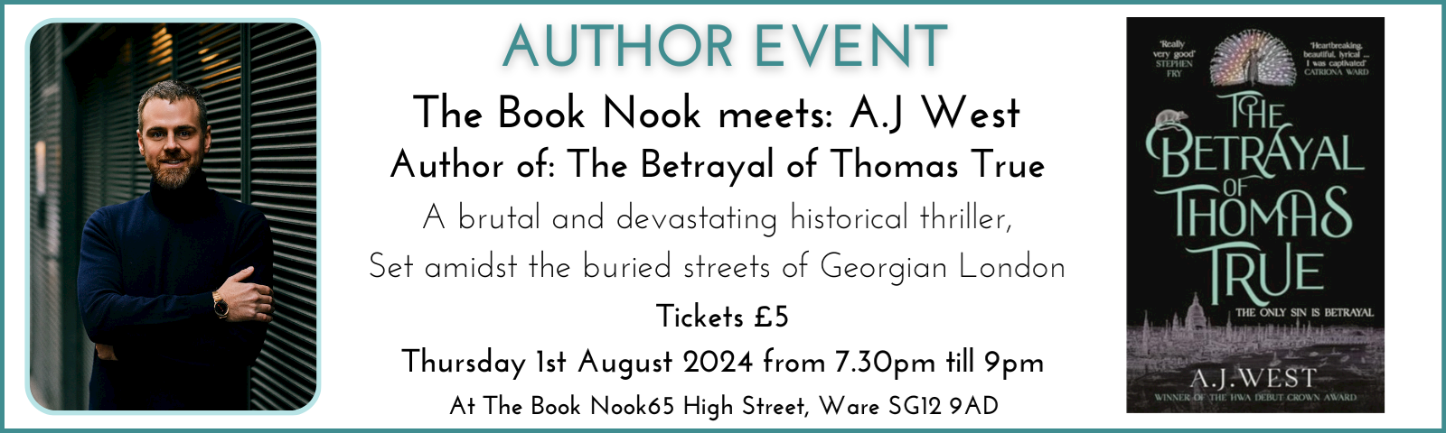 A. J. West book talk - Visit Herts